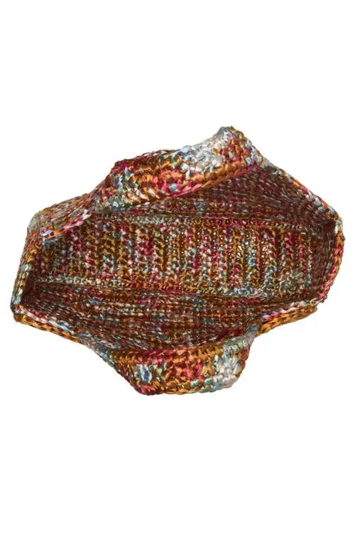 Valentino Garavani Viva Superstar Raffia Crochet Tote - Brown Multi