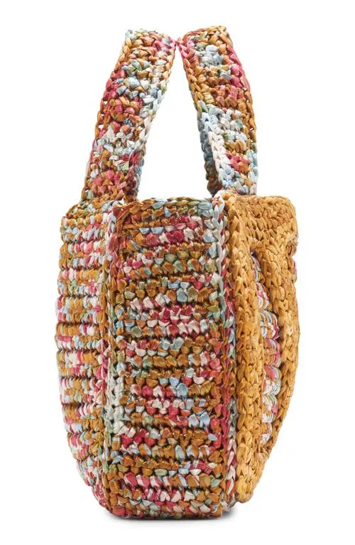 Valentino Garavani Viva Superstar Raffia Crochet Tote - Brown Multi