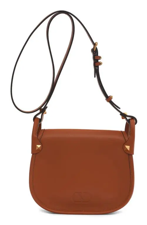 Valentino Garavani Flaneuse Leather Shoulder Bag - Brown