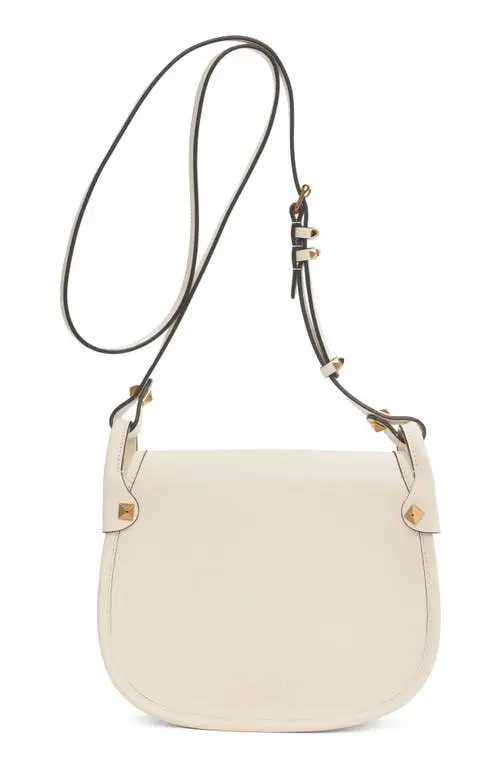 Valentino Garavani Flaneuse Leather Shoulder Bag - White