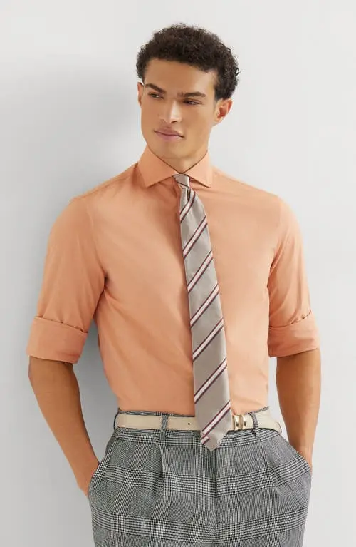 Brunello Cucinelli Poplin Shirt - Apricot
