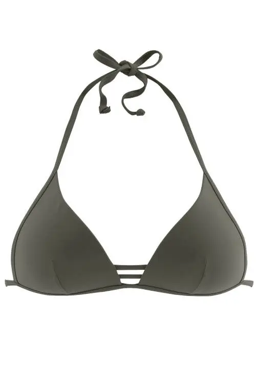 LASCANA Triangle Bikini Top - Olive