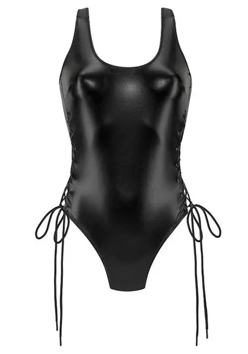 LASCANA Lace-up Teddy Bodysuit