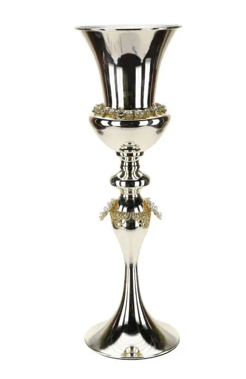 MARK ROBERTS Jeweled Urn - Silver