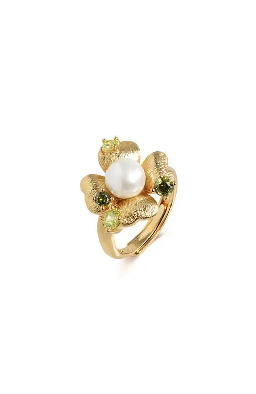 RETRO CHIC Garden Blossom Sculptural Ring