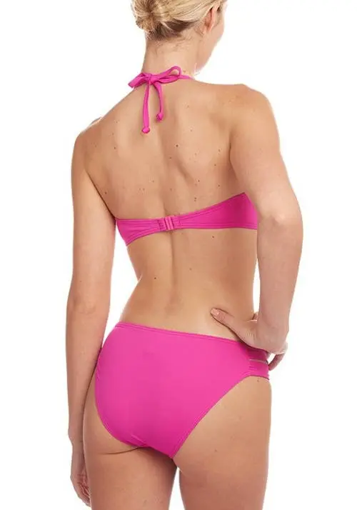 LASCANA Twist Bandeau Bikini Top - Pink
