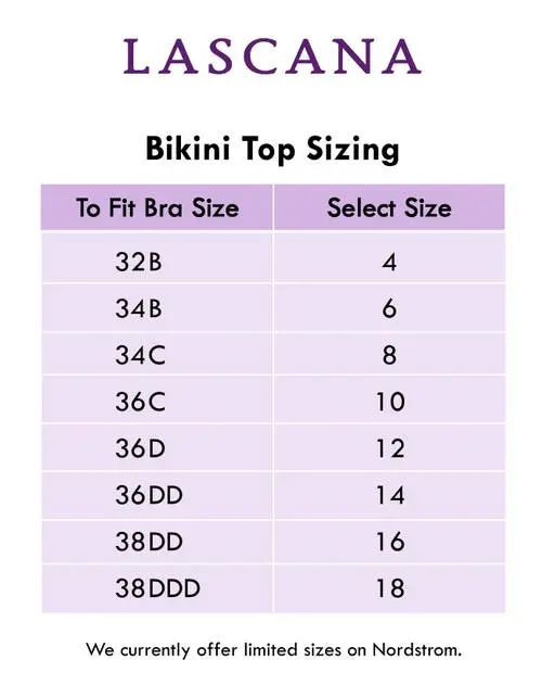 LASCANA Tropical Print Underwire Bikini Top - Grey Printed