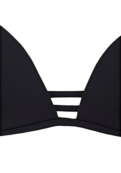 LASCANA Triangle Bikini Top - Black