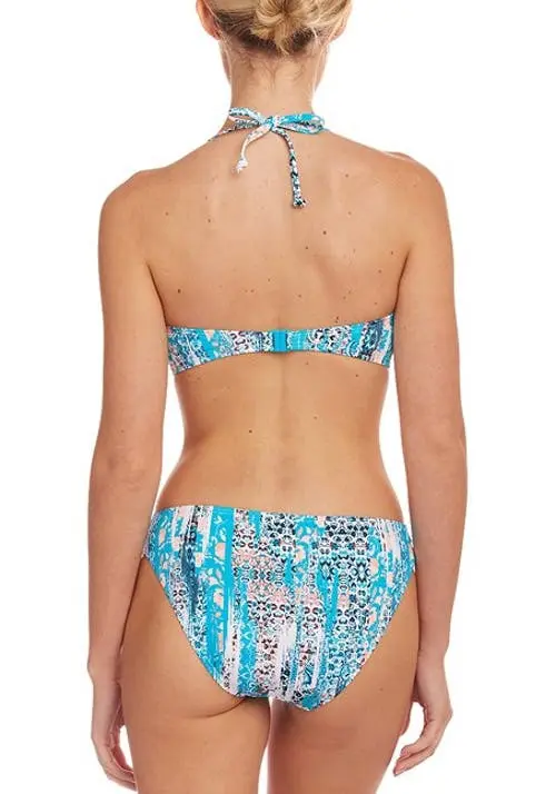 LASCANA Wire Bandeau Bikini Top - Teal Print