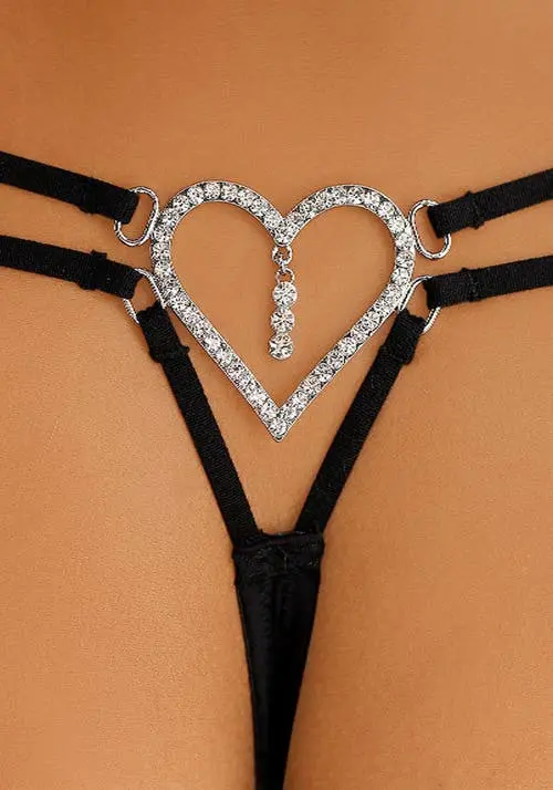 LASCANA Strappy Heart Thong