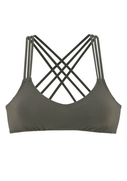 LASCANA Strappy Scoop Bikini Top