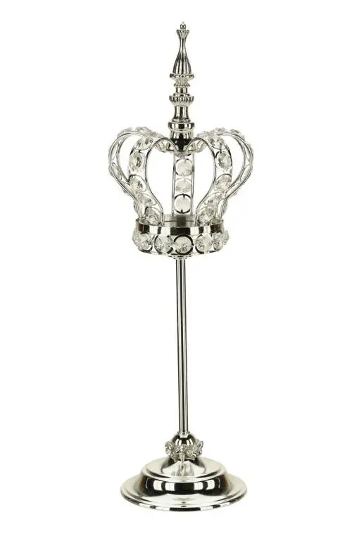MARK ROBERTS Jeweled Pedestal Crown - Silver
