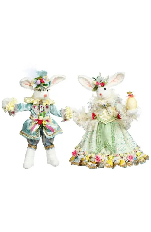 MARK ROBERTS Mr & Mrs Peter Rabbit, Set Of 2 - Pastel Green