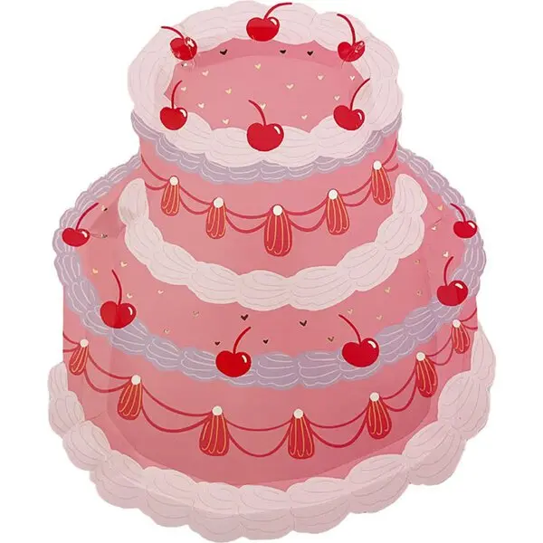 JOLLITY & CO Valentine's Day Dinner Cake Plates - Assorted Pre-pack