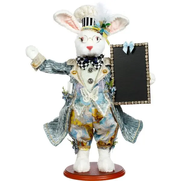 MARK ROBERTS Chalkboard Rabbit - Light Blue