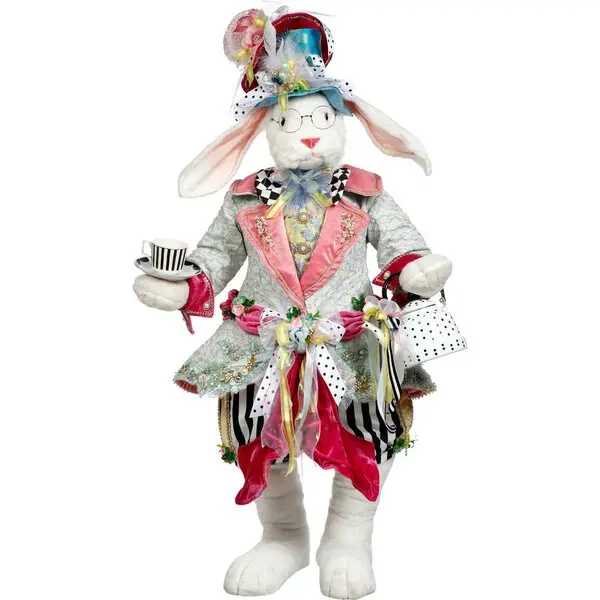 MARK ROBERTS Mad Hatter Tea Party Rabbit - Pink