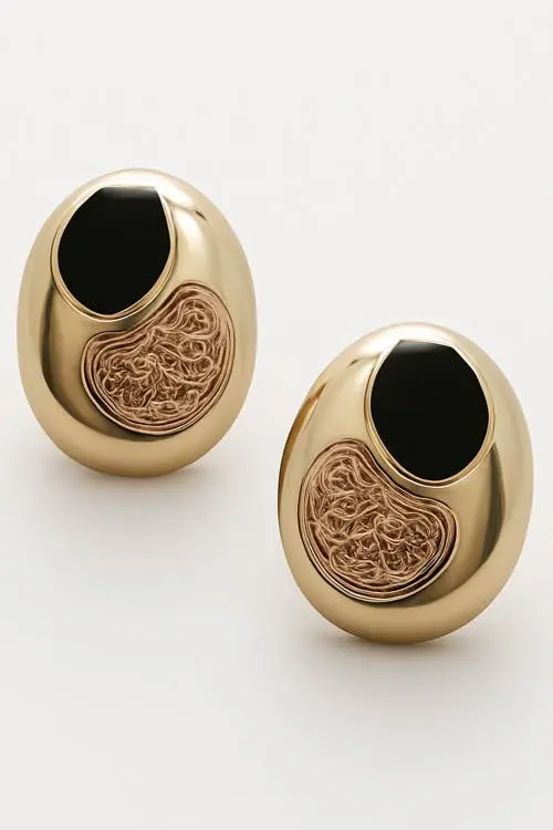 DANIELA MILLAN JEWELRY Muse Statement Earrings - Gold