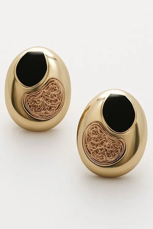 DANIELA MILLAN JEWELRY Muse Statement Earrings - Gold