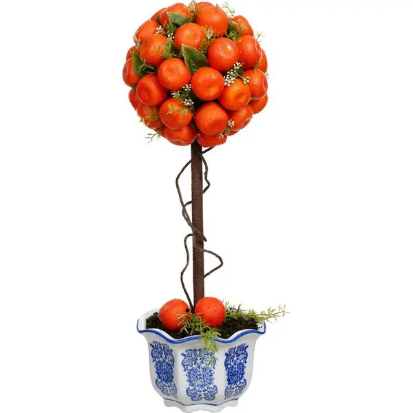 MARK ROBERTS Potted Topiary - Orange