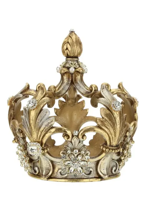 MARK ROBERTS Jeweled King's Crown - Gold