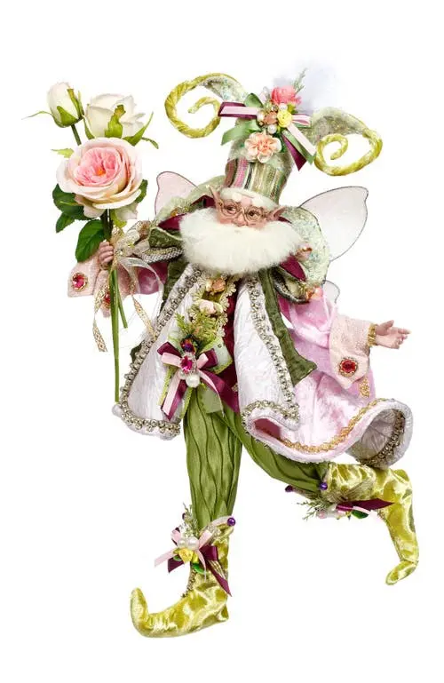 MARK ROBERTS Cabbage Rose Fairy - Pistachio Green
