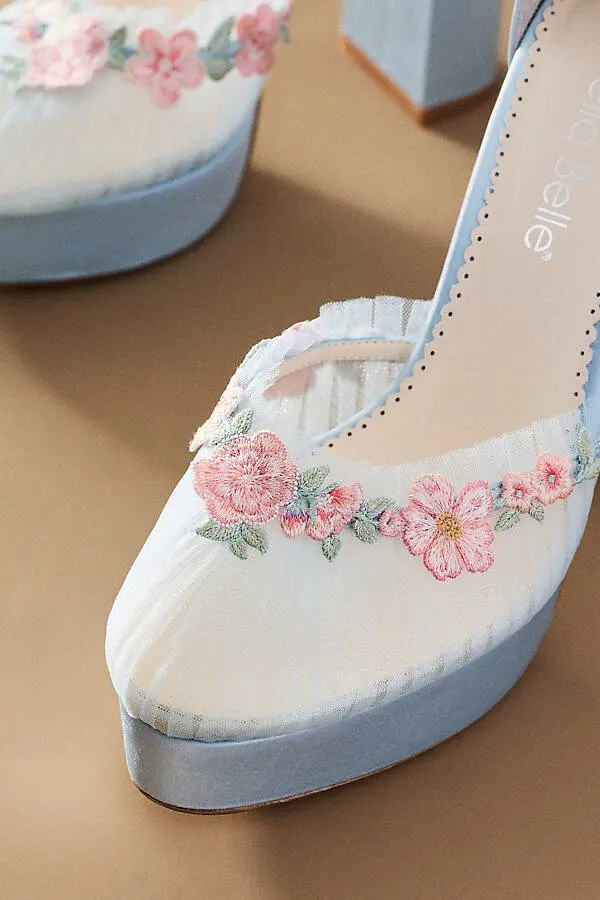 BELLA BELLE Floral Platform Heels