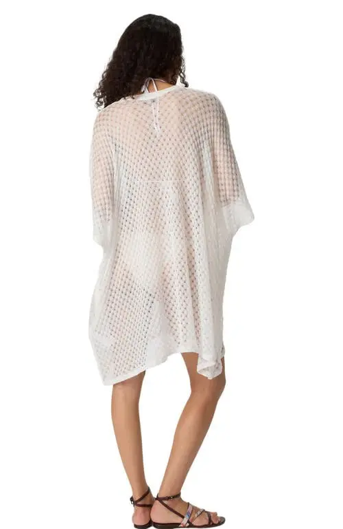 Missoni Short Caftan Cover-up In Lamé Viscose With Raschel Workmanship