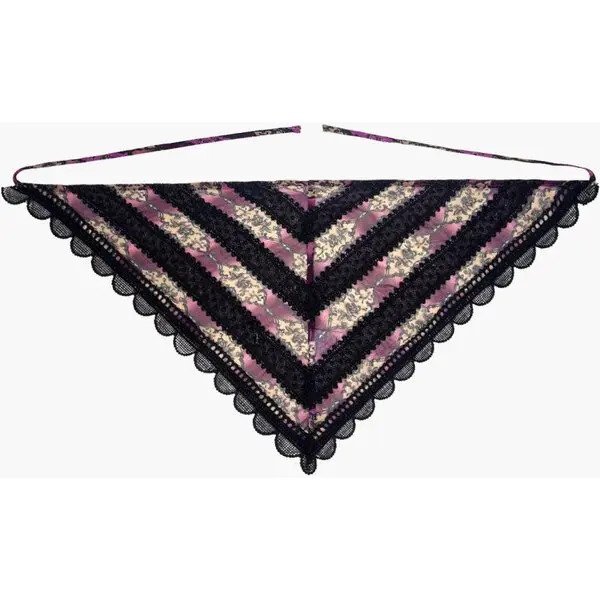 Anna Sui Cameo Stripe Headscarf - Orchid