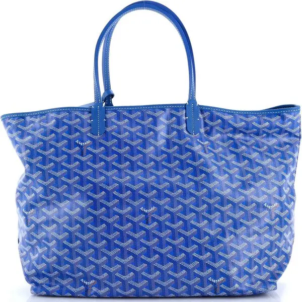 GOYARD Saint Louis Tote Coated Canvas Pm - Blue