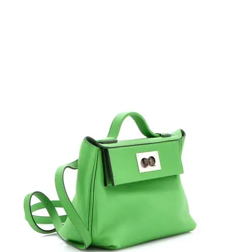 Hermès 24/24 Bag Evercolor With Swift 21 - Green