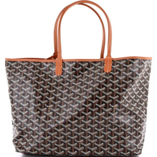 Goyard Saint Louis Pm Tote Coated Canvas - Brown