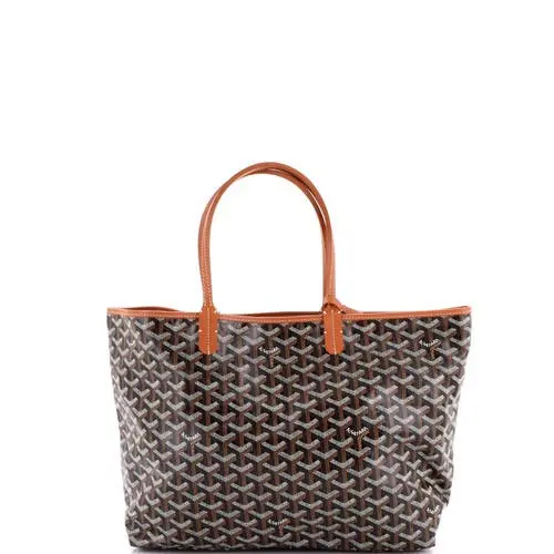 Goyard Saint Louis Pm Tote Coated Canvas - Brown