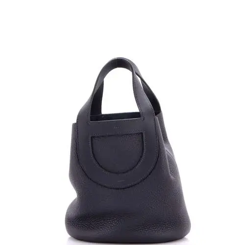 Hermès In-the-loop Bag Clemence With Swift 18 - Black