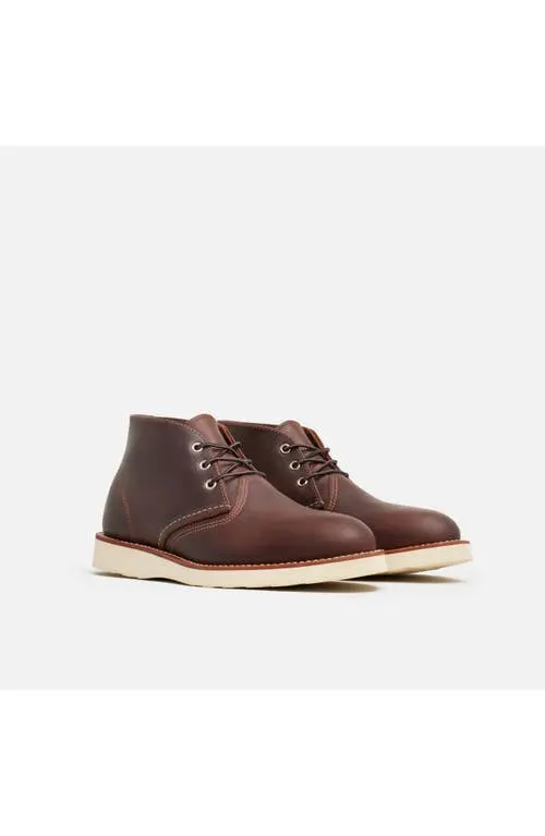 Red Wing Work Chukka Leather Boots - Briar Oil Slick