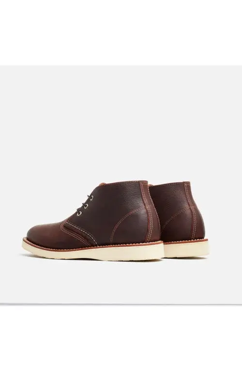 Red Wing Work Chukka Leather Boots - Briar Oil Slick
