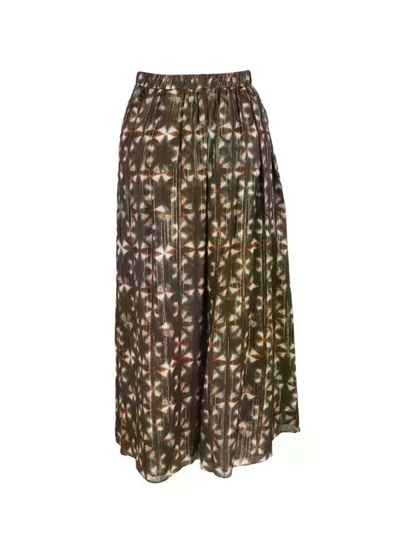 Ulla Johnson Printed Ruffle Midi Skirt