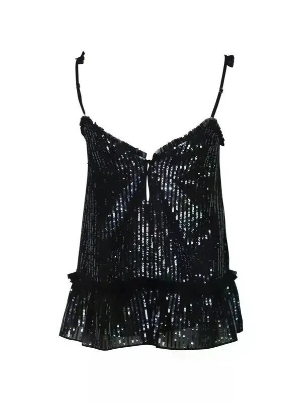 Alice + Olivia Sequin Sleeveless Top