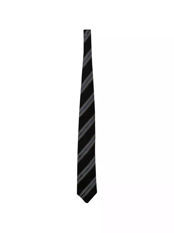 Ermenegildo Zegna Pinstriped Necktie - Black