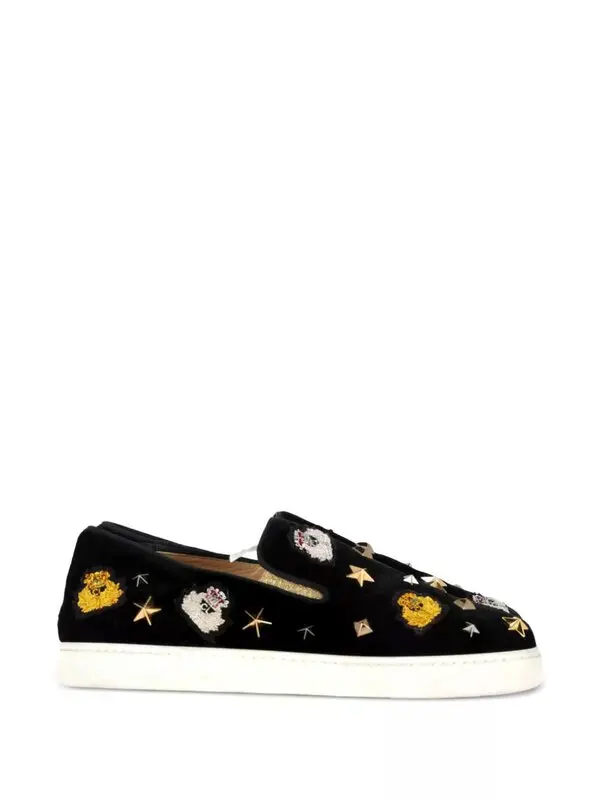 CHRISTIAN LOUBOUTIN Mister Academy Embellished Sneakers - Black