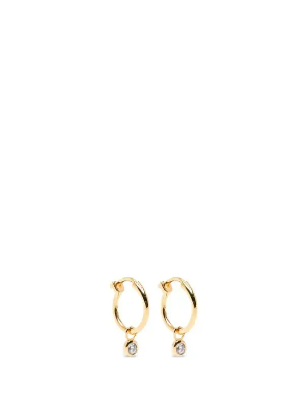 MISSOMA Tennis Charm Mini Hoop Earrings - Gold