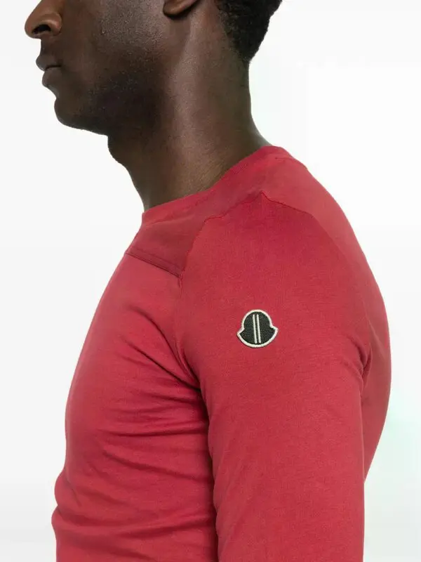 Moncler X Rick Owens Girder Panel Embroidered Logo Patch T-shirt