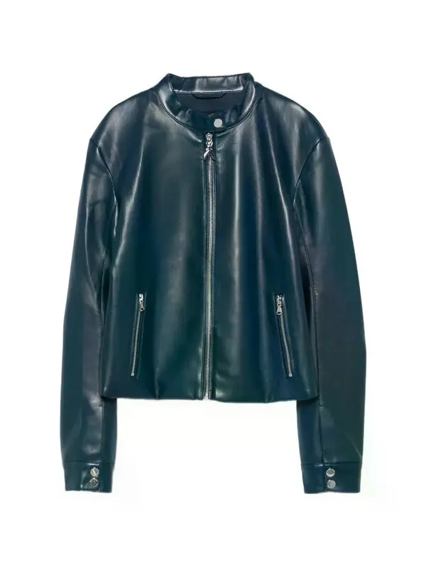 Patrizia Pepe Coated Biker Jacket