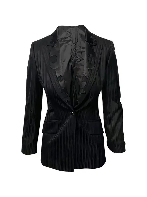 Escada Pleated Embroidered Trouser Suit