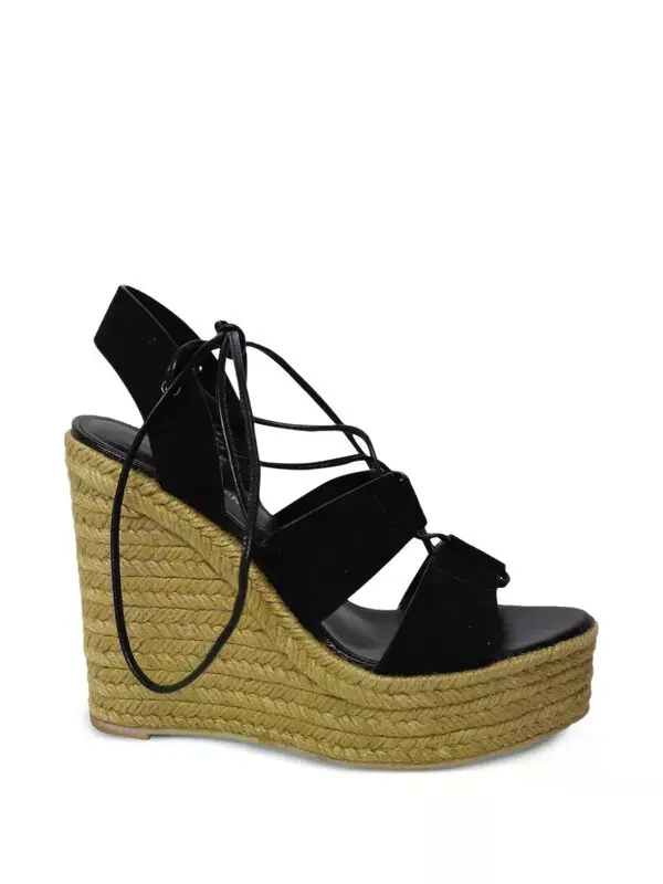 Saint Laurent Platform Wedge Espadrilles
