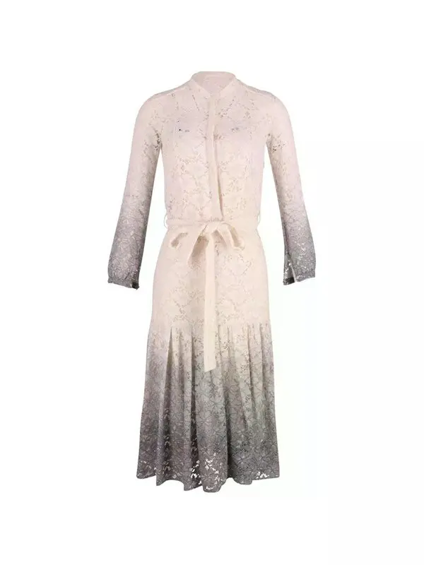 Burberry Lace Long Sleeve Dress