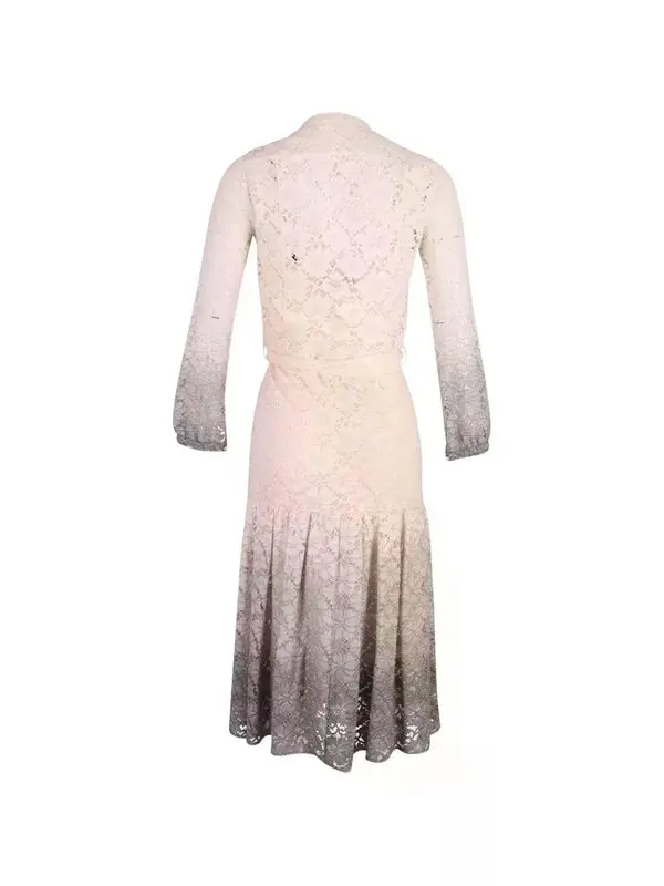 Burberry Lace Long Sleeve Dress