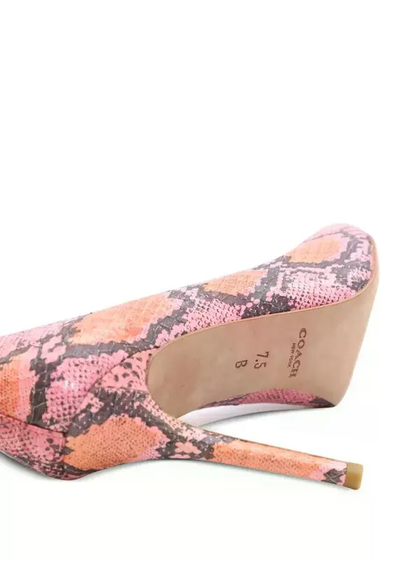 COACH® Snakeskin-effect Stiletto Pumps