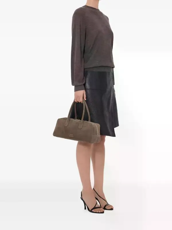 Loulou De Saison Ditto Fluid Ribbed Crew-neck Sweater - Brown