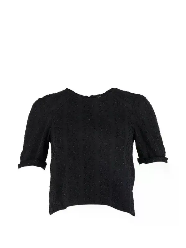 Maje Textured Crop Top