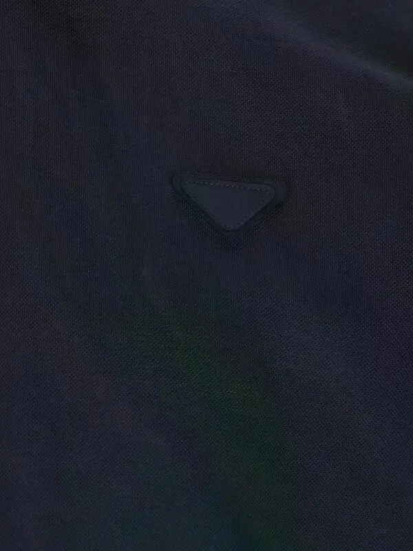 Prada Logo-triangle Polo Shirt - Blue